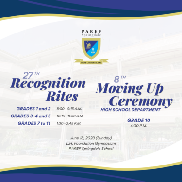 27th Recognition Rites and 8th Moving Up Ceremony